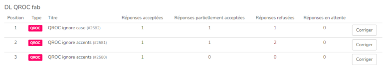 Corriger les réponses aux QROC - Support THEIA