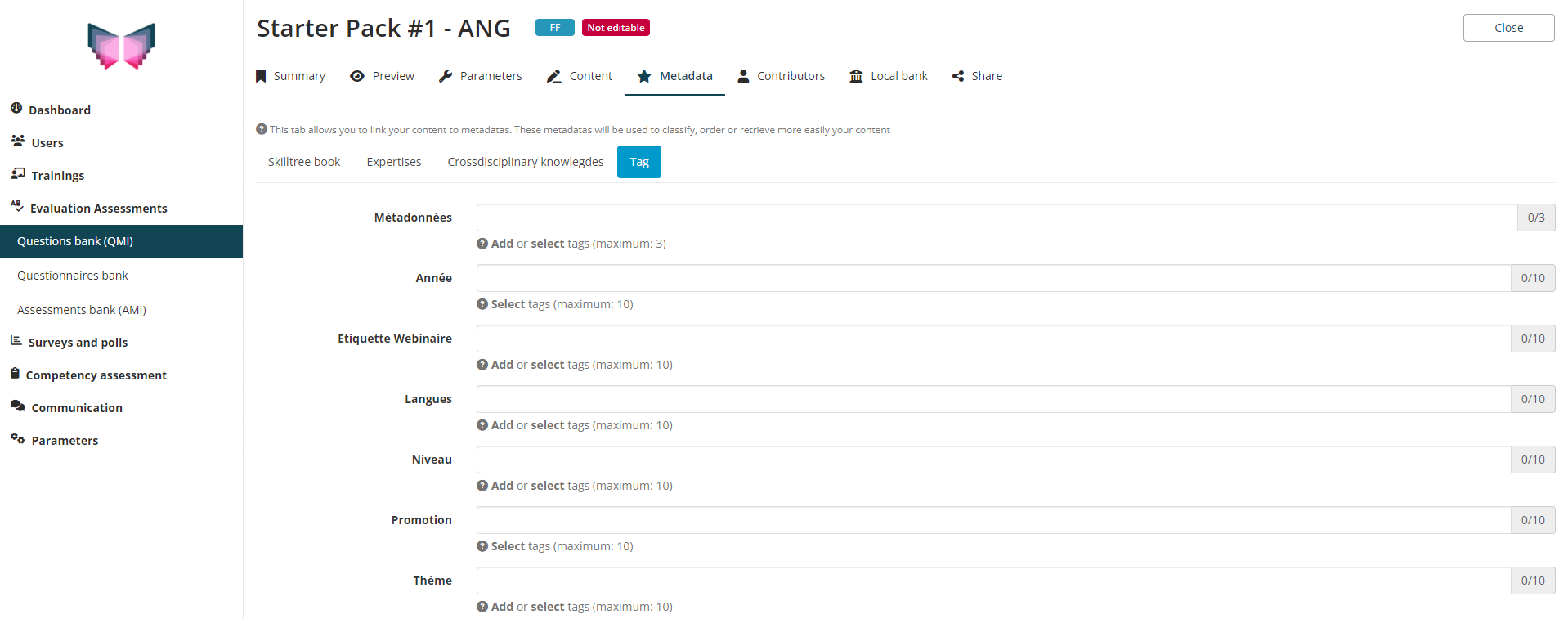 Creating and using tags - Support THEIA