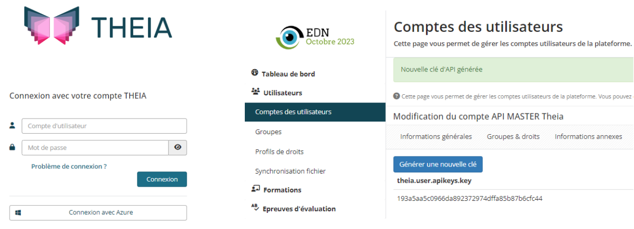 API - Préambule - Support THEIA